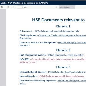 NEBOSH NG1 Exam Preparation Course - Compassa